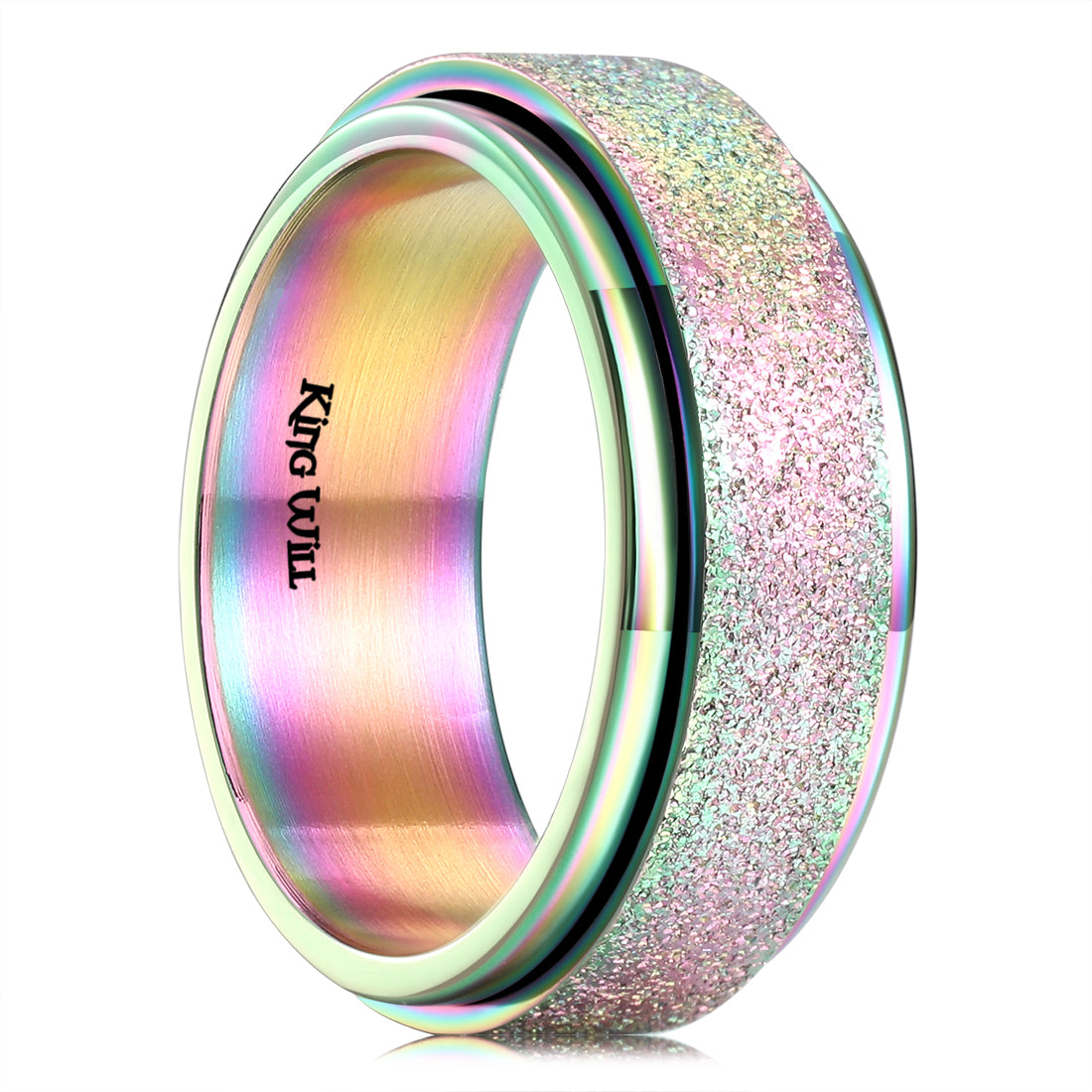 King Will INTERTWINE™ 8mm spinner ring – King Will Rings