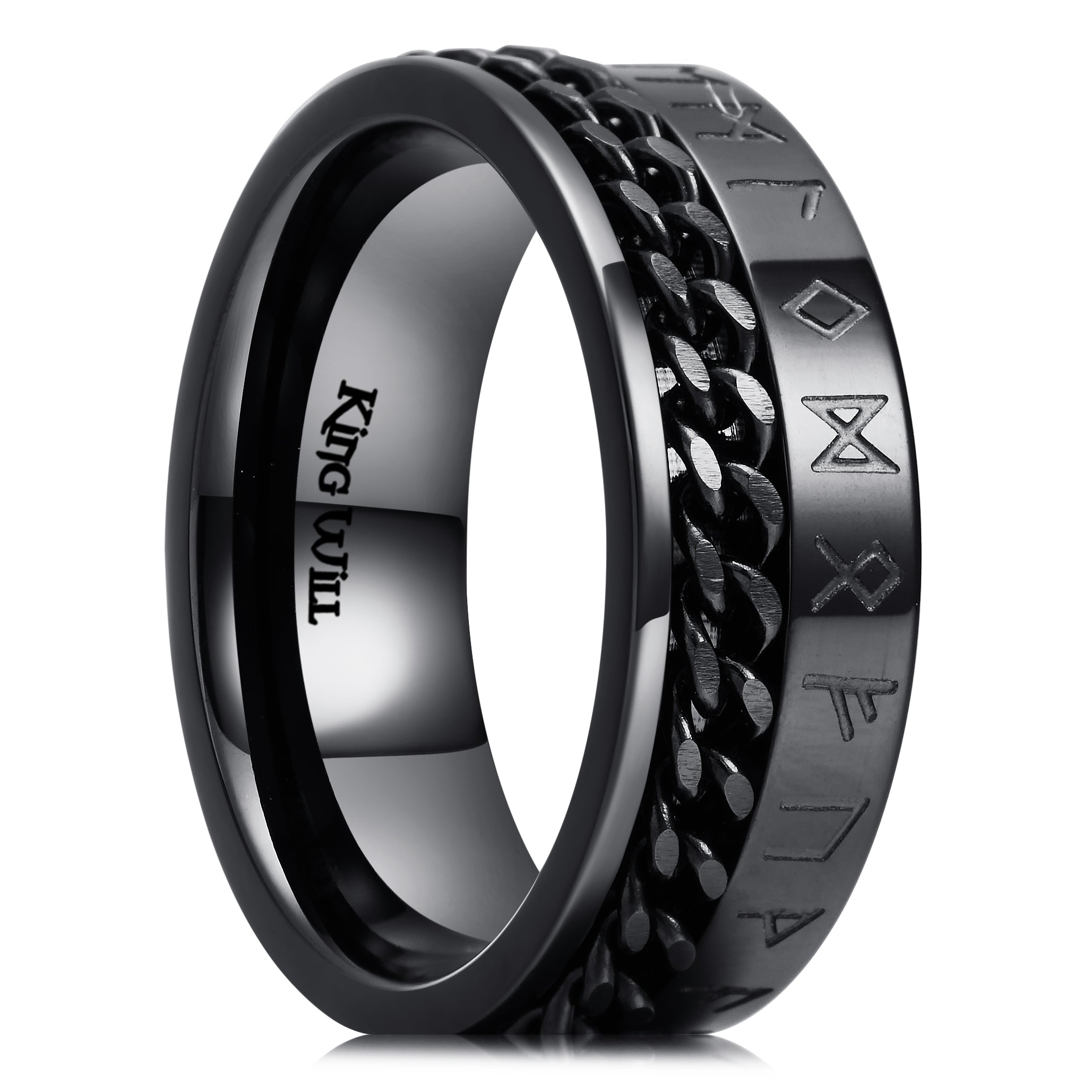 King Will INTERTWINE™ 8mm spinner ring – King Will Rings