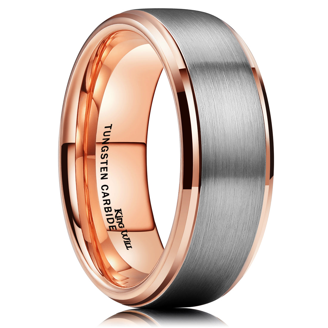 King Will DUO™ 8mm tungsten ring – King Will Rings