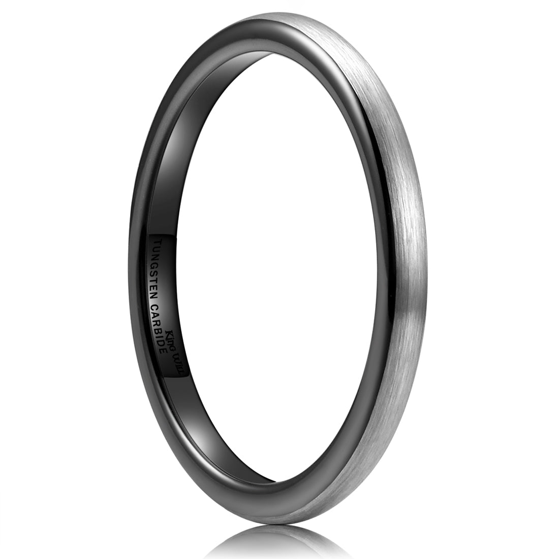 King Will DUO™ 2mm tungsten ring-[for women] – King Will Rings