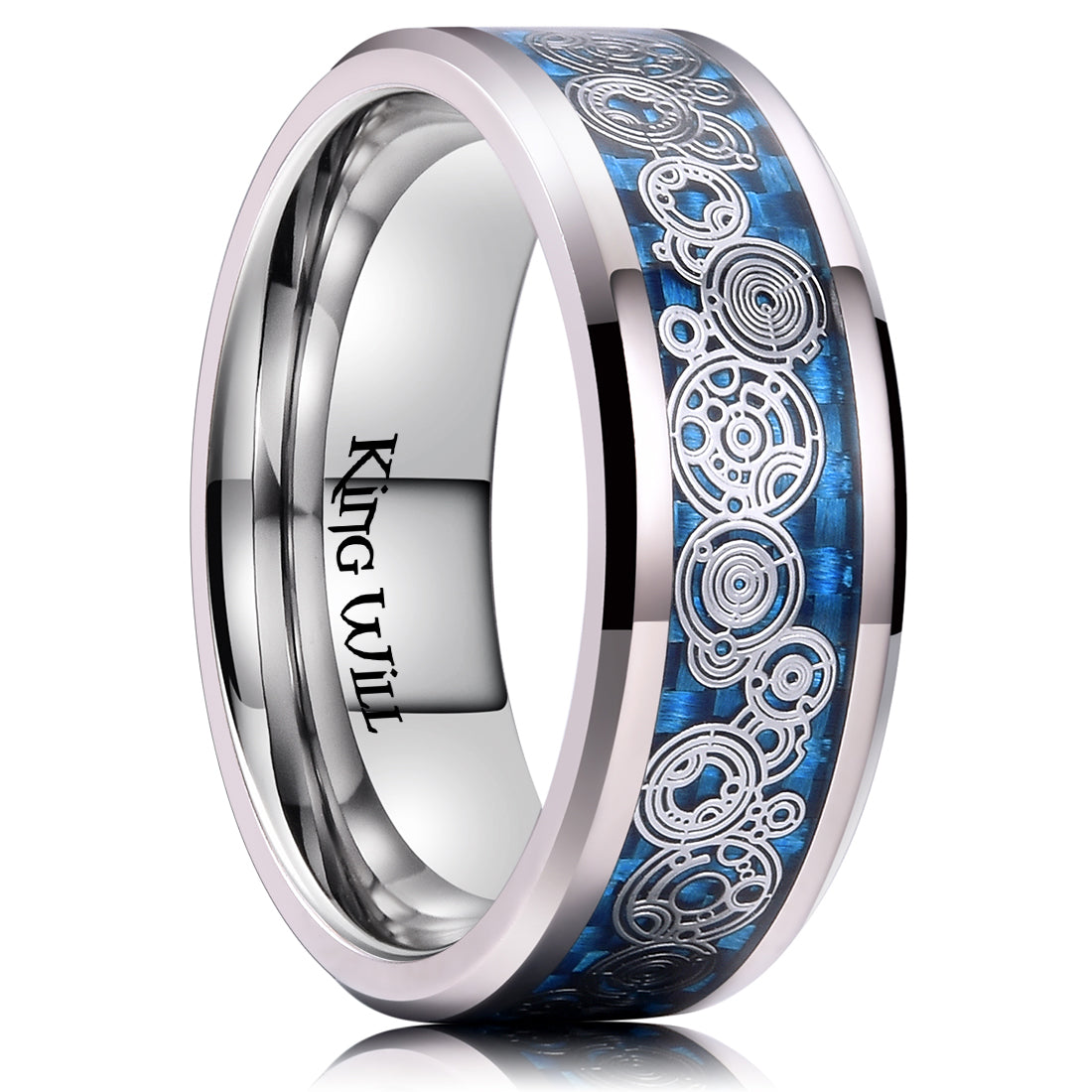 King Will STEAMPUNK™ 8mm titanium ring – King Will Rings