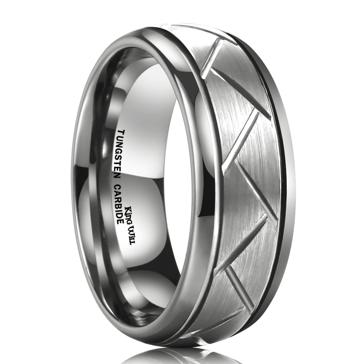King Will CLASSIC™ 8mm tungsten ring – King Will Rings