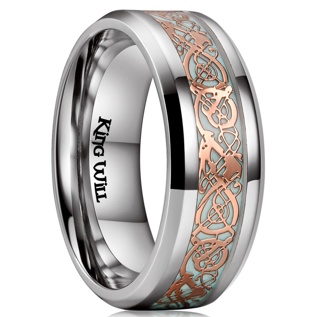 King Will DRAGON™ 8mm titanium ring – King Will Rings